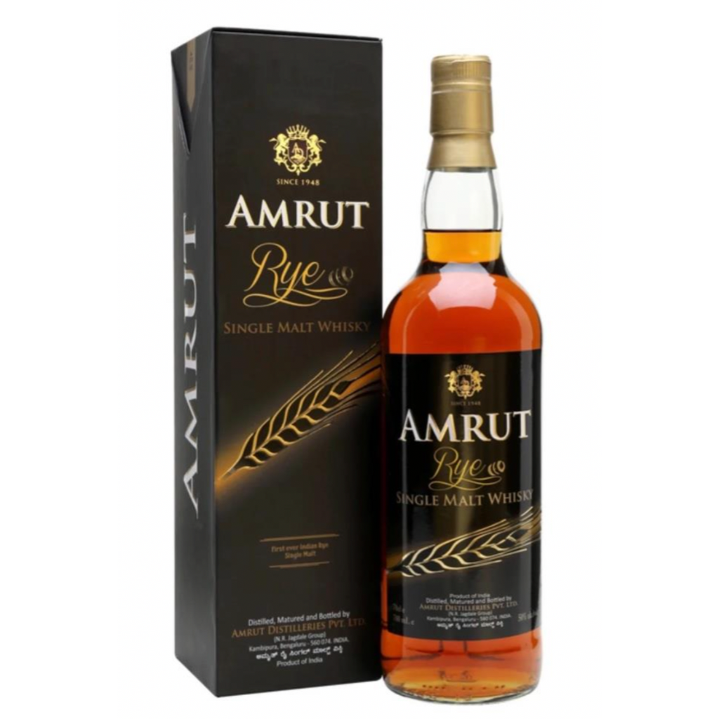 Amrut Rye Indian Single Malt Whisky ABV 50% 700ml – BoozeTime Australia